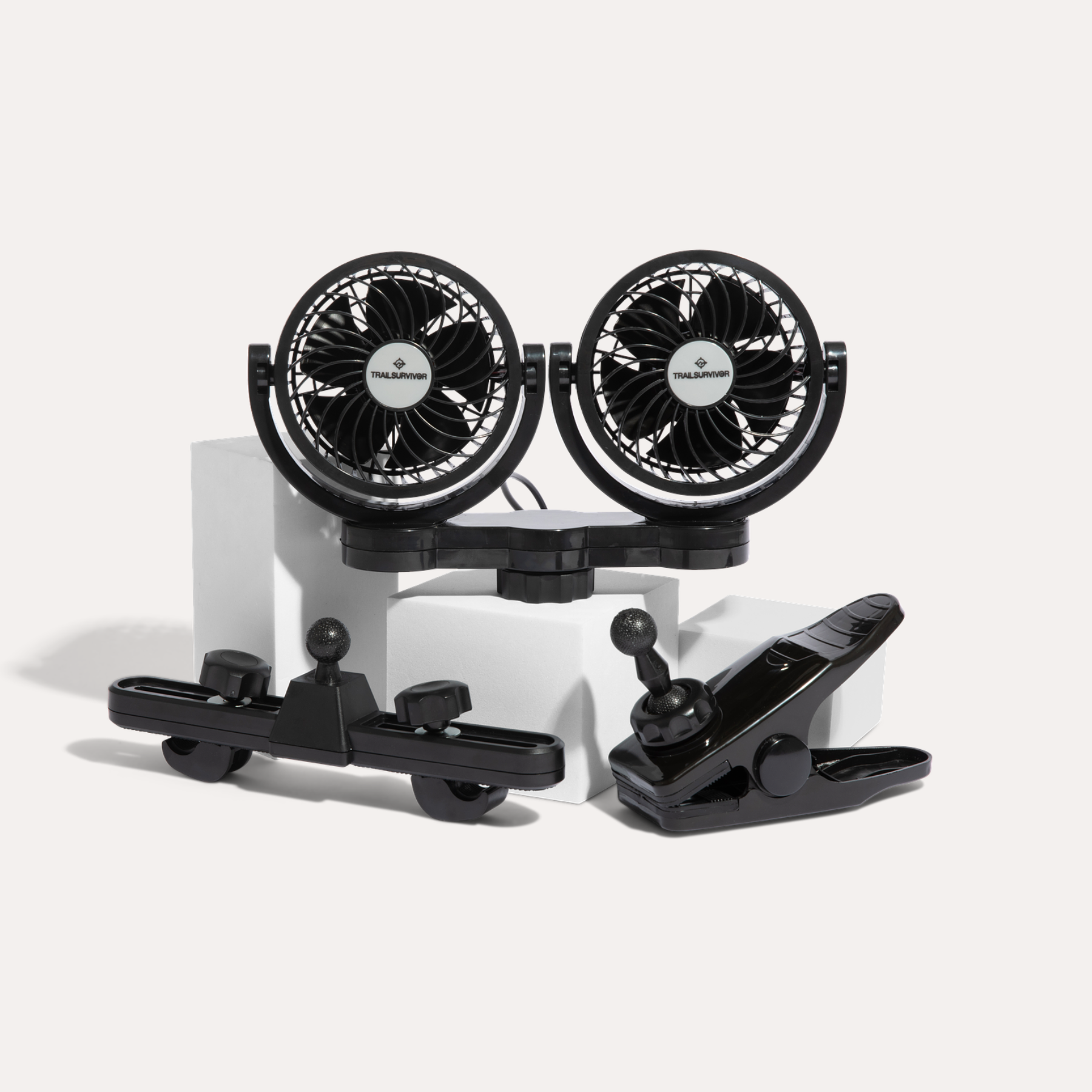 DoubleFan™ 12V Portable Fan – TrailSurvivor