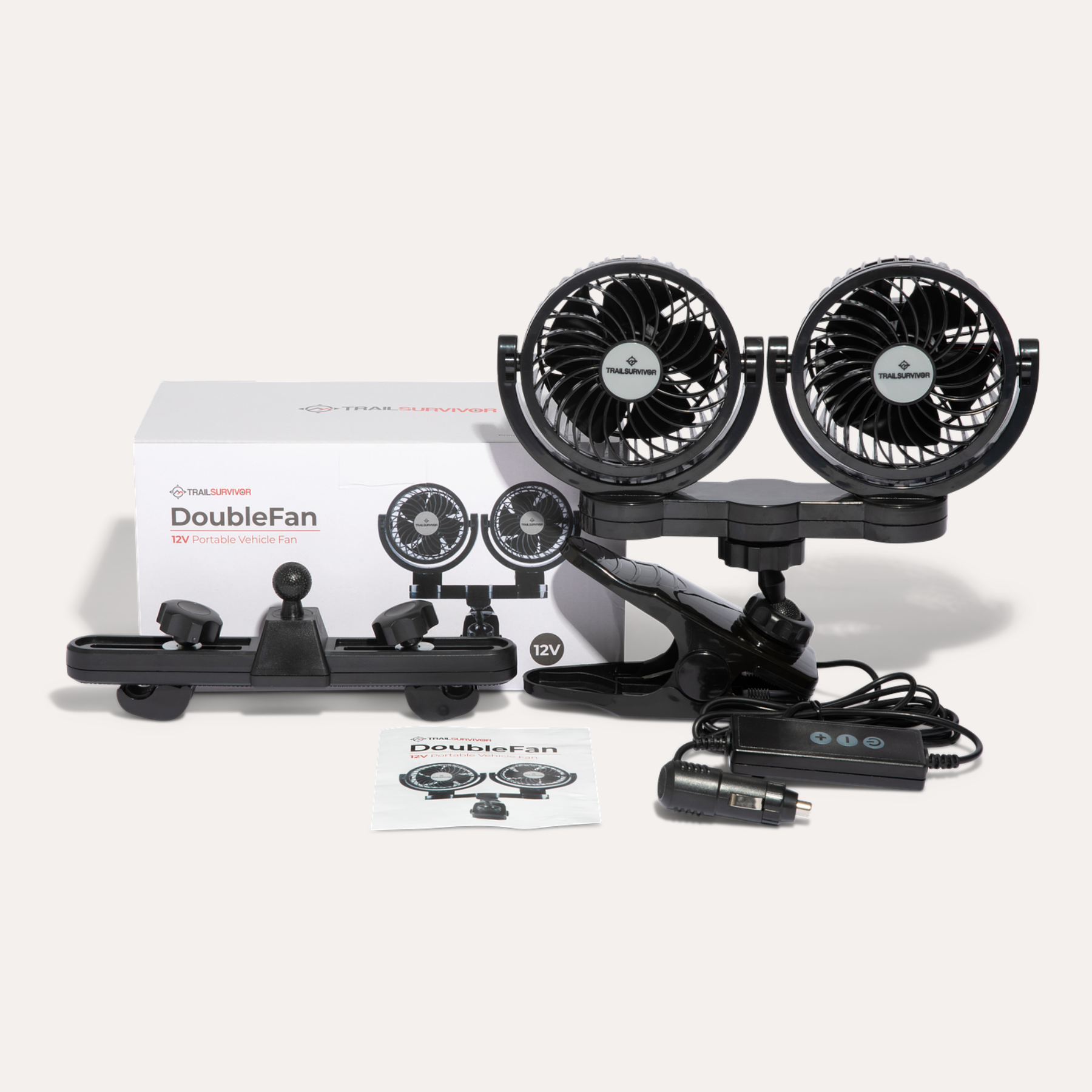 DoubleFan™ 12V Portable Fan – TrailSurvivor