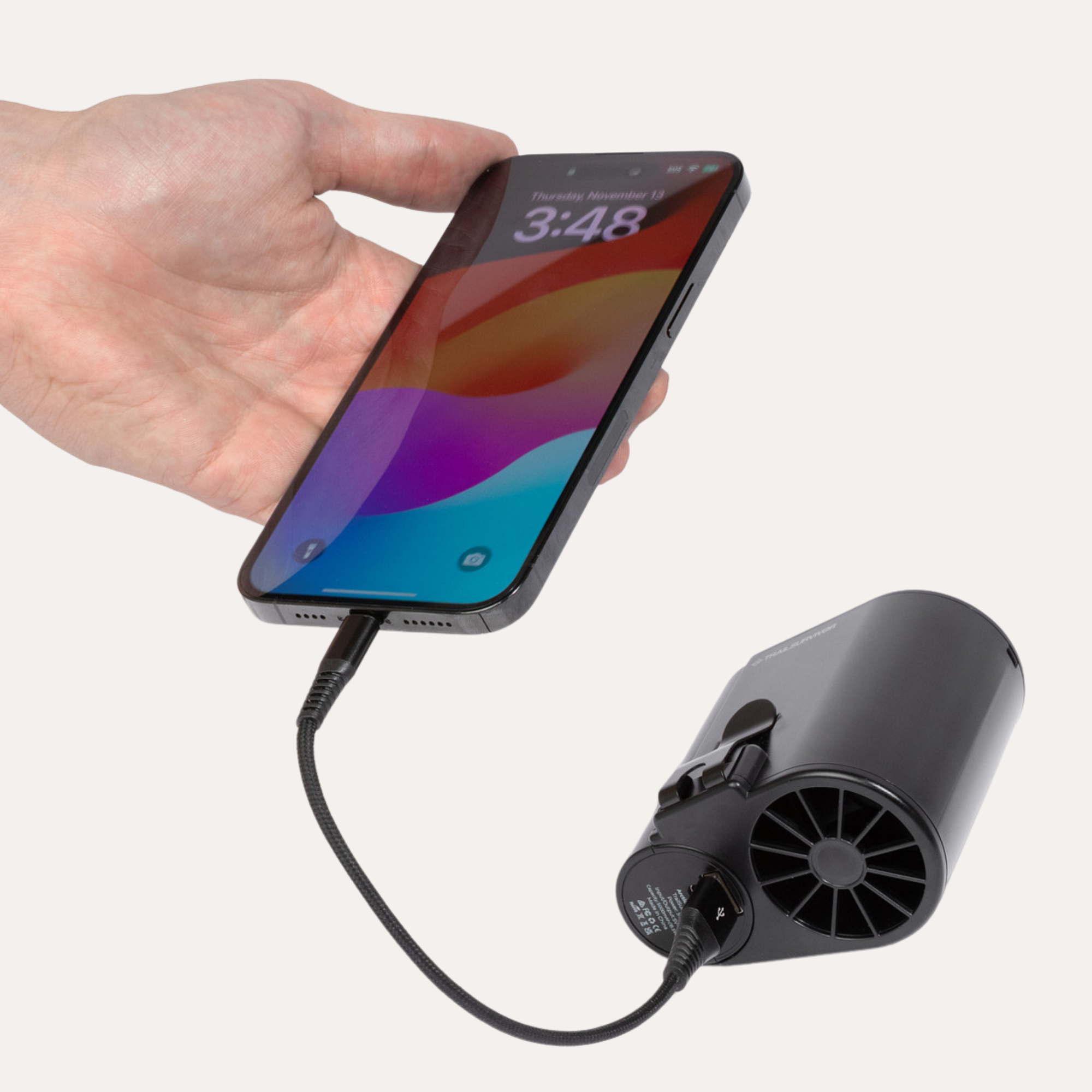 ArcticFan Pro: Rechargeable Waist Clip Portable Fan, 25 km/h Airflow ...
