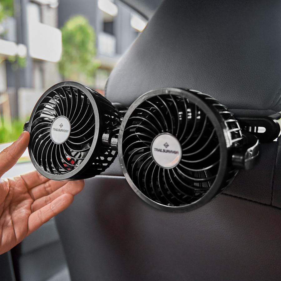 DoubleFan™ 12V Portable Fan – TrailSurvivor